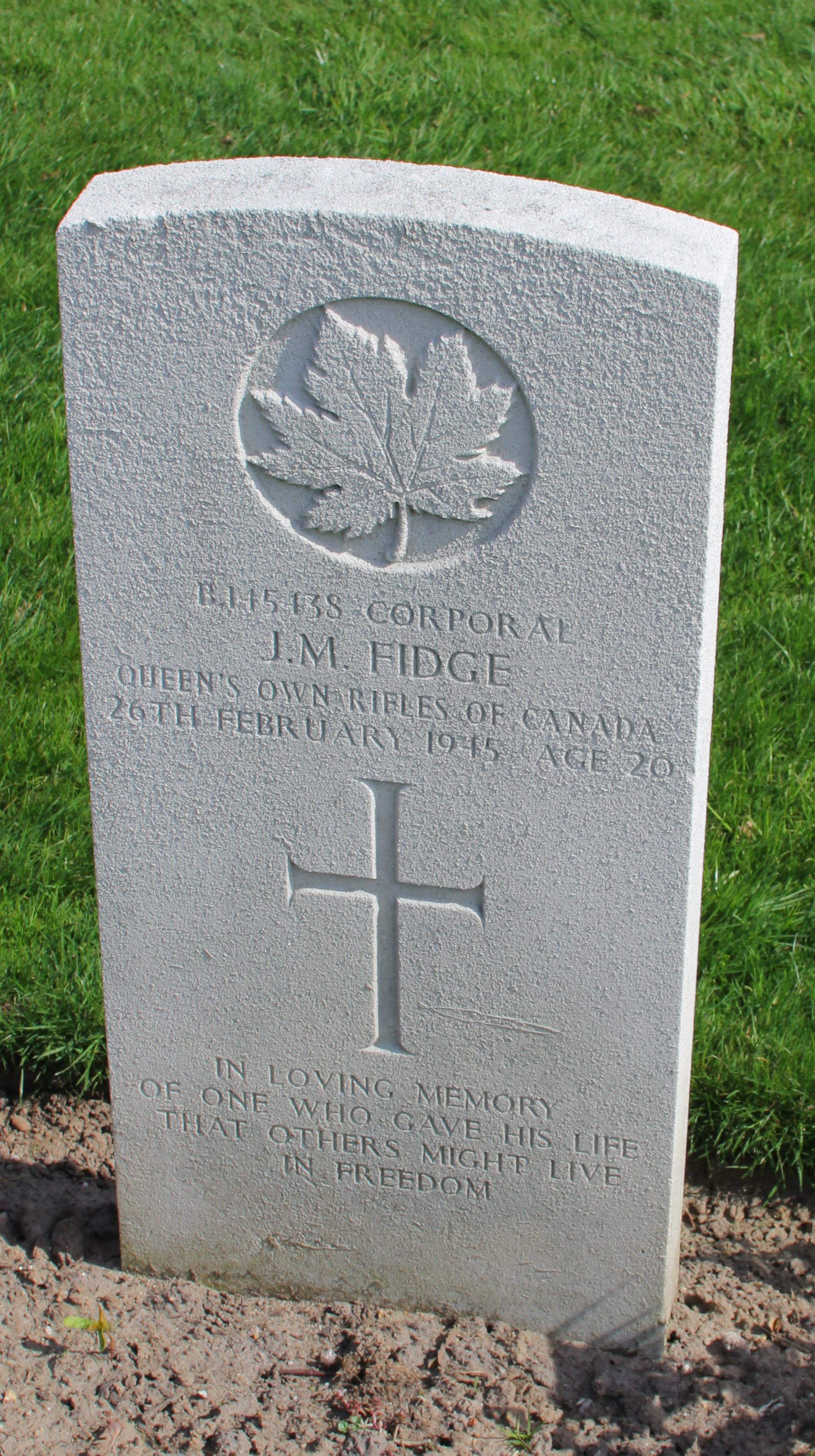 Fidge, John “Jack” Milton | The Queen's Own Rifles of Canada Regimental ...