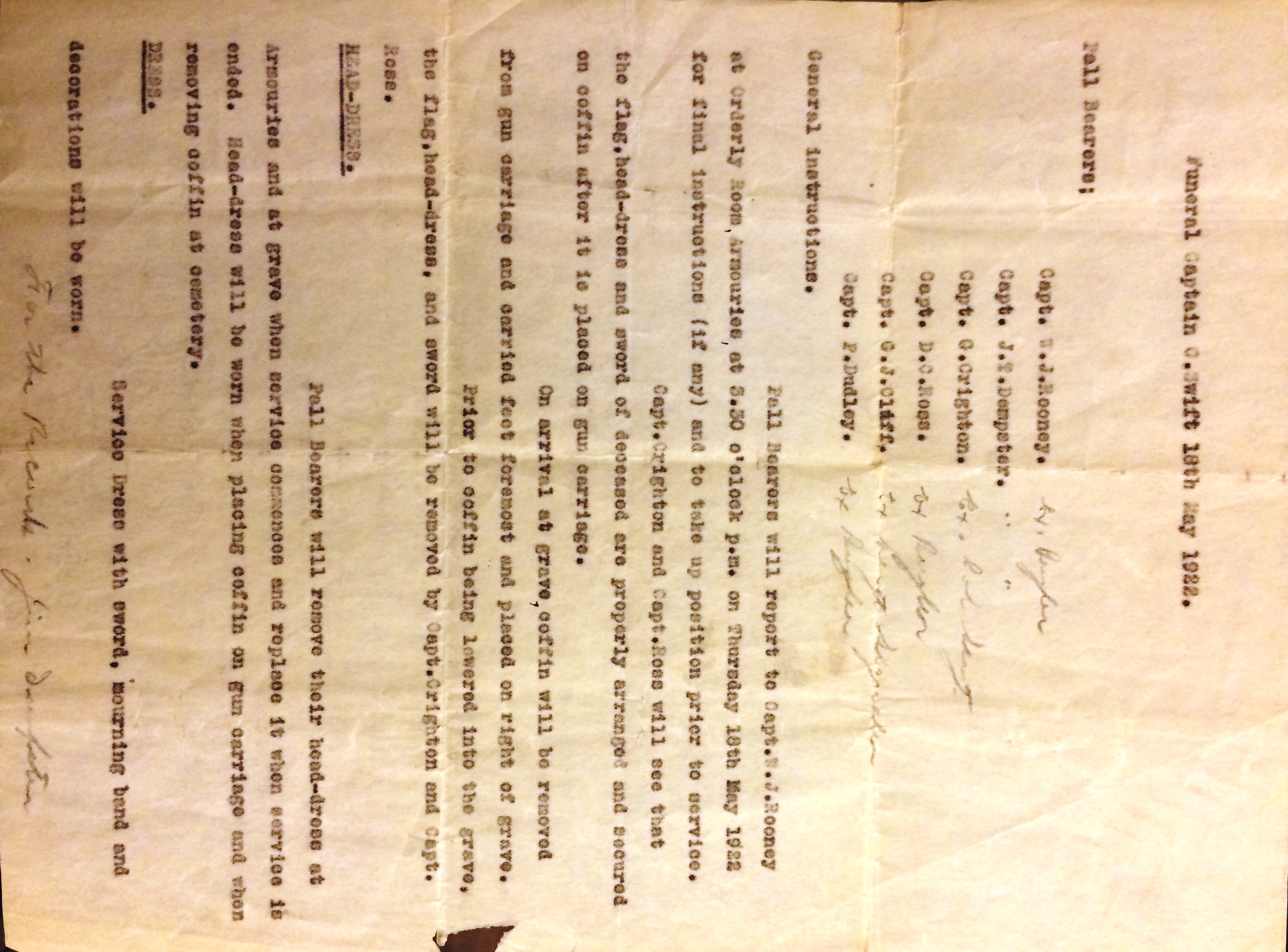 swift-funeral-arrangments | The Queen's Own Rifles of Canada Regimental ...