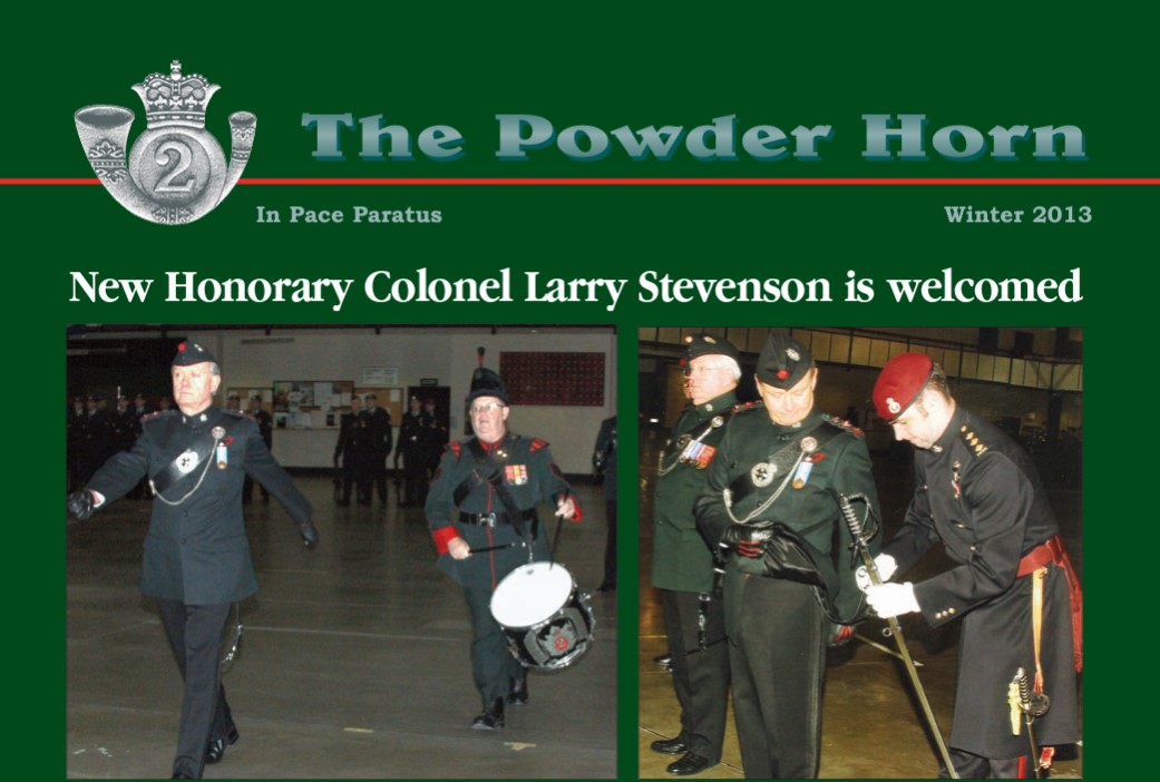 The Powder Horn and The Rifles Report Newsletters | The Queen's Own ...