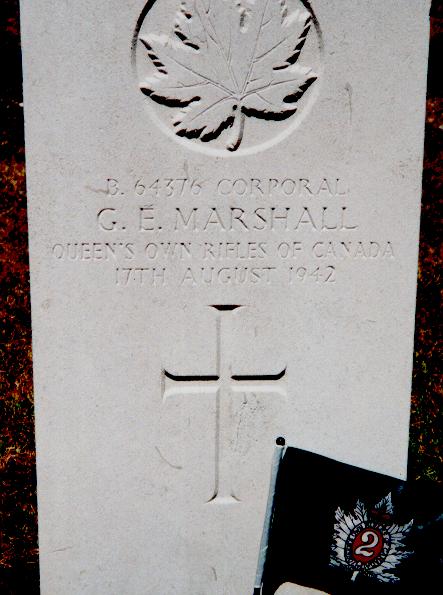 Marshall, George Edward | The Queen's Own Rifles of Canada Regimental ...